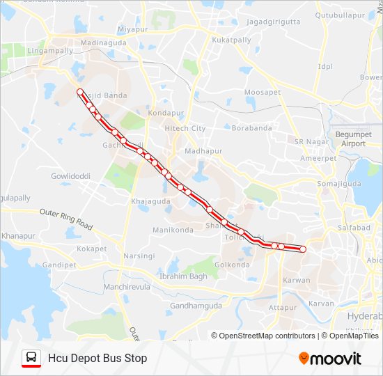 216U Route: Schedules, Stops & Maps - Hcu Depot Bus Stop (Updated)