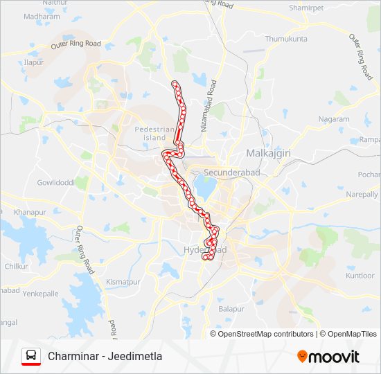 9 Route: Schedules, Stops & Maps - Charminar Bus Station (Updated)