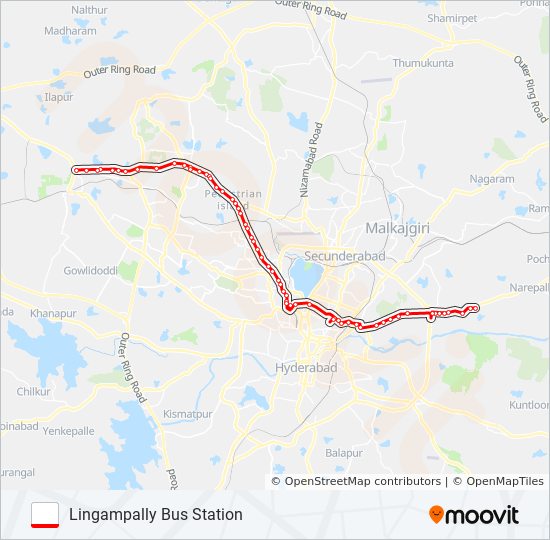 113kl Route: Schedules, Stops & Maps - Lingampally Bus Station (Updated)