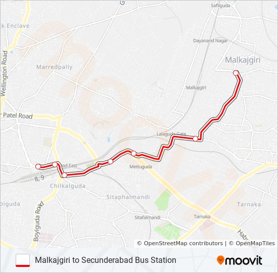 16m Route: Schedules, Stops & Maps - Malkajgiri Bus Stop (Updated)