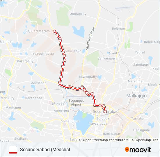 29 Route: Schedules, Stops & Maps - Jeedimetla Bus Stop (Updated)