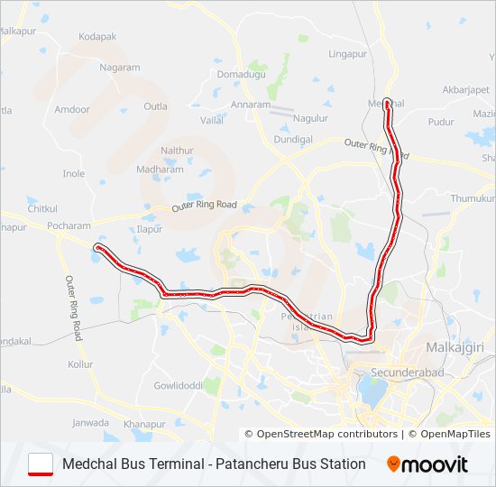 219229 Route: Schedules, Stops & Maps - Medchal Bus Terminal (Updated)