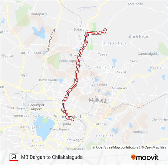 22D Route: Schedules, Stops & Maps - MB Dargah (Updated)