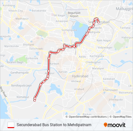5k92 Route: Schedules, Stops & Maps - Rajendranagar (Updated)