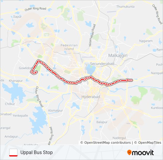113mw Route: Schedules, Stops & Maps - Uppal Bus Stop (Updated)