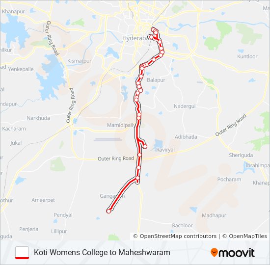 253m Route: Schedules, Stops & Maps - Maheshwaram (Updated)