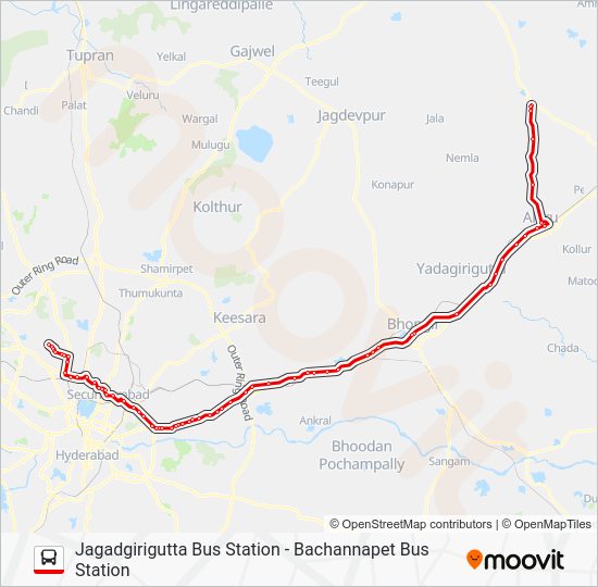 500 Route: Schedules, Stops & Maps - Bachannapet Bus Station (Updated)