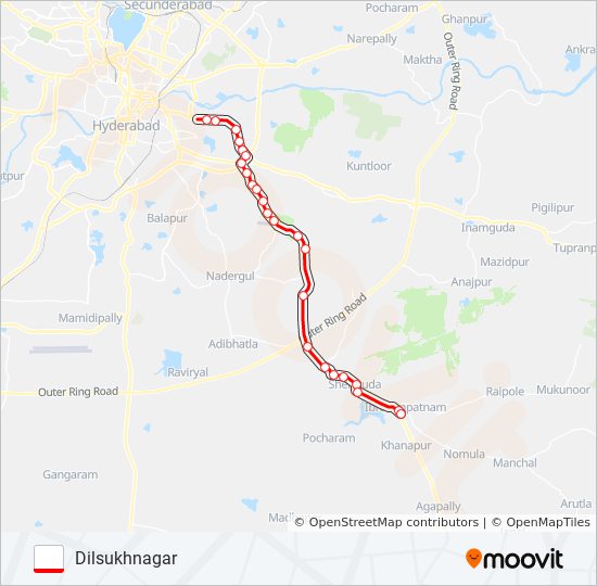 277d Route: Schedules, Stops & Maps - Dilsukhnagar (Updated)