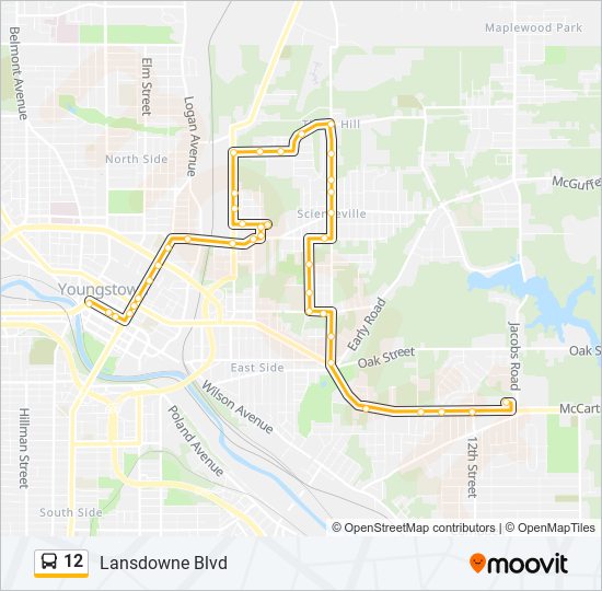 12 Route: Schedules, Stops & Maps - Federal Station‎→Lincoln Knolls ...