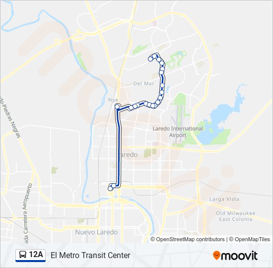 Ruta 12a: horarios, paradas y mapas - El Metro Transit Center (Actualizado)