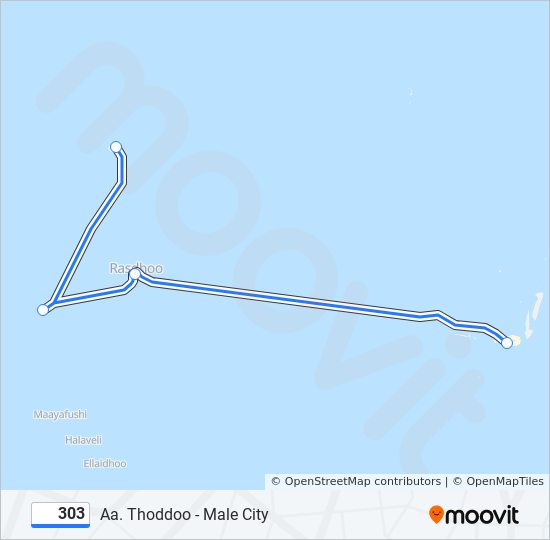 303 Route: Schedules, Stops & Maps - Aa. Thoddoo - Male City (Updated)