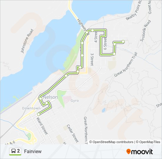 2 Route: Schedules, Stops & Maps - Fairview - Reverse Route (Updated)