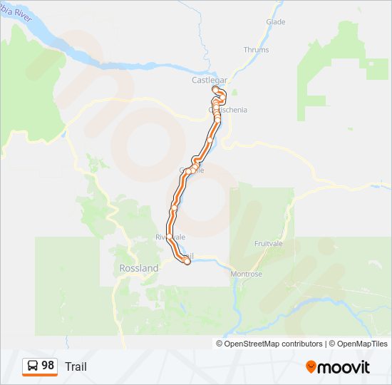 98 Route: Schedules, Stops & Maps - Trail (Updated)