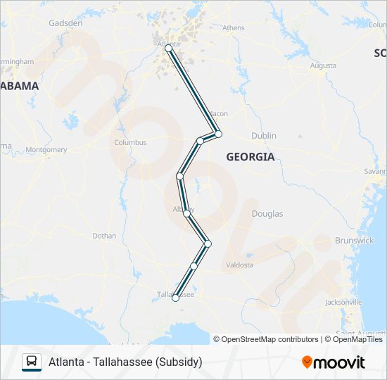 Ruta GREYHOUND US0636S: horarios, paradas y mapas - Atlanta Bus Station ...