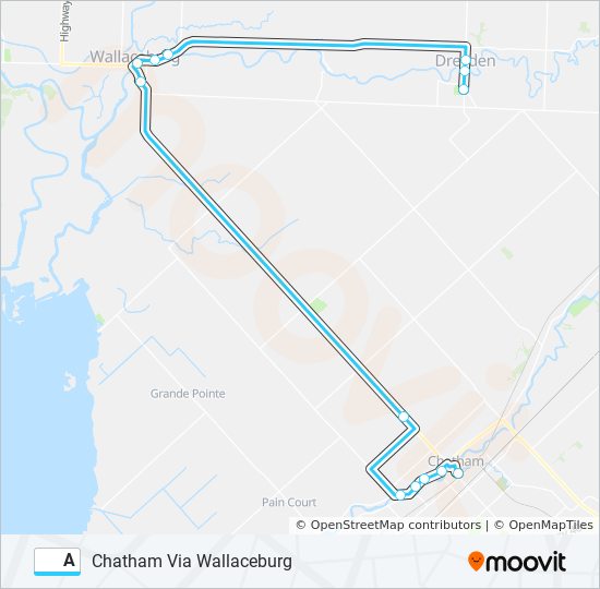 a Route: Schedules, Stops & Maps - Chatham Via Wallaceburg (Updated)
