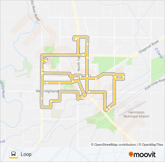 hermiston hart Route: Schedules, Stops & Maps - Loop (Updated)