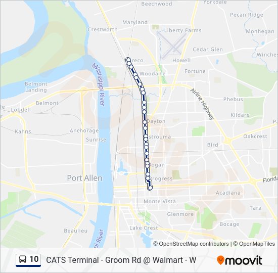 Ruta 10: horarios, paradas y mapas - Cats Terminal‎→Scotland @ Swan - N ...