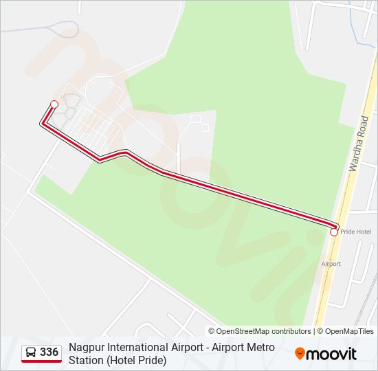 336 Route: Schedules, Stops & Maps - Nagpur International Airport (Updated)