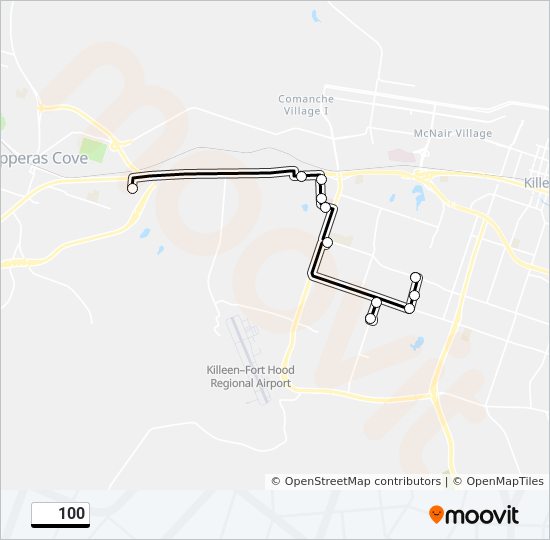 Ruta 100: horarios, paradas y mapas - (Actualizado)
