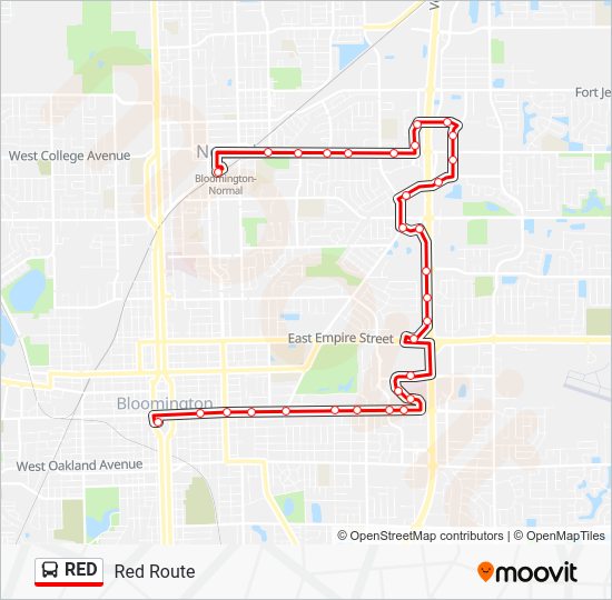 Ruta RED: horarios, paradas y mapas - Southbound (Actualizado)