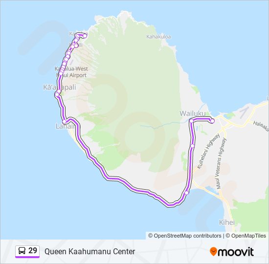 29 Route: Schedules, Stops & Maps - Queen Kaahumanu Center (Updated)