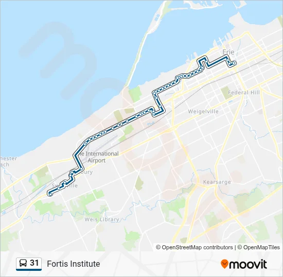 31 Route: Schedules, Stops & Maps - Fortis Institute (Updated)