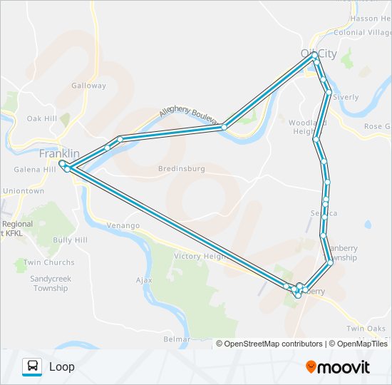 Ruta intercity 2: horarios, paradas y mapas - Loop (Actualizado)
