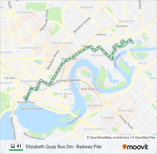 41 Route: Schedules, Stops & Maps - Bayswater (Updated)
