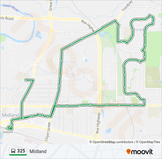 325 Route: Schedules, Stops & Maps - Midland (Updated)