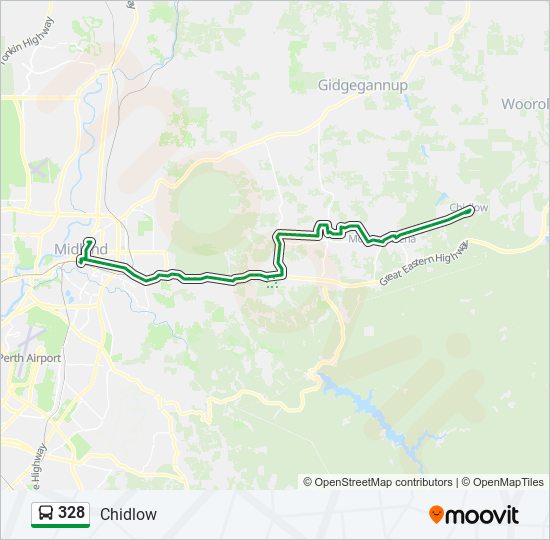 328 Route: Schedules, Stops & Maps - Chidlow (Updated)