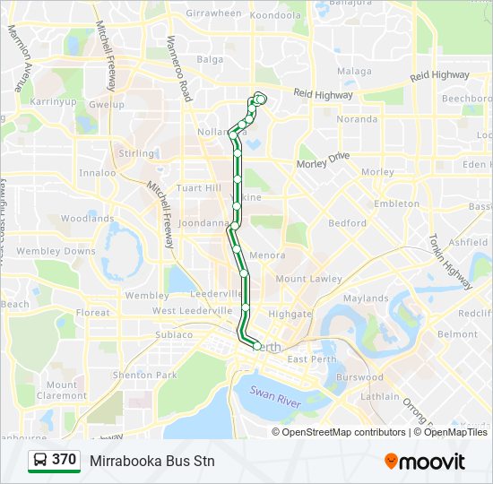 370 Route Schedules Stops Maps Mirrabooka Bus Stn Updated 370 Route Schedules Stops Maps Mirrabooka Bus Stn Updated