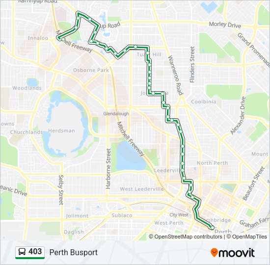 403 Route: Schedules, Stops & Maps - Perth Busport (Updated)