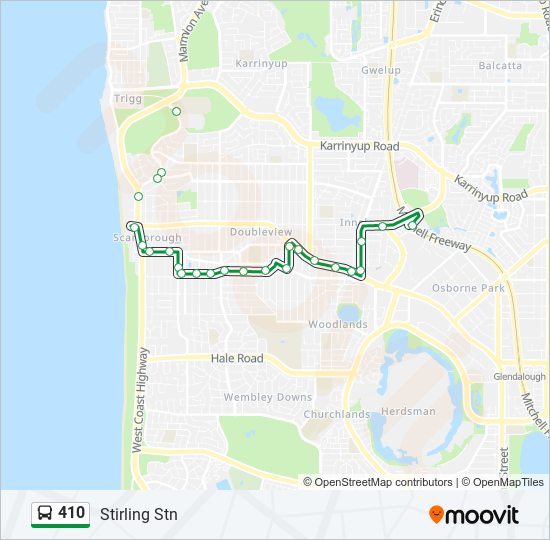 410 Route: Schedules, Stops & Maps - Stirling Stn (Updated)