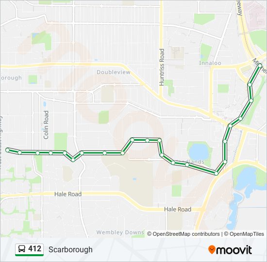 412 Route: Schedules, Stops & Maps - Scarborough (Updated)