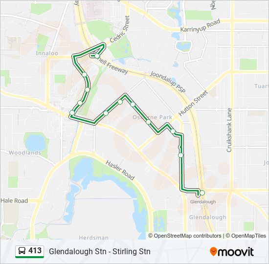 413 Route: Schedules, Stops & Maps - Stirling Stn (Updated)