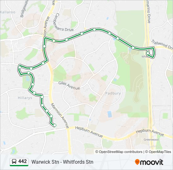 442 Route: Schedules, Stops & Maps - Hillarys (Updated)