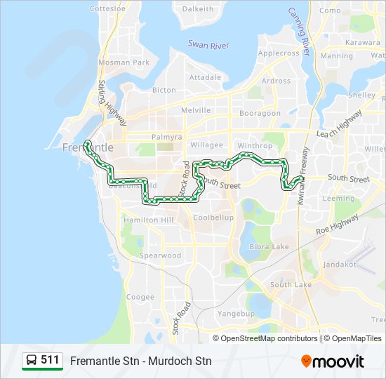 511 Route: Schedules, Stops & Maps - Murdoch Stn (Updated)