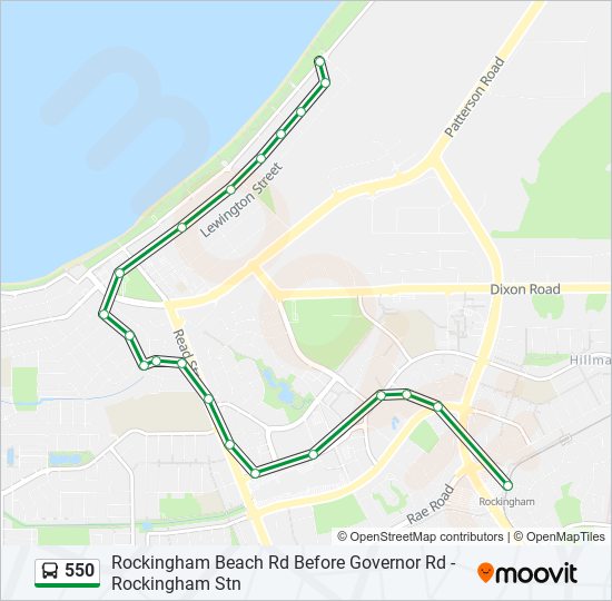 550 Route: Schedules, Stops & Maps - Rockingham Stn (Updated)