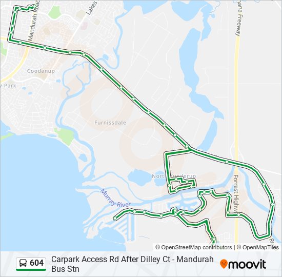 604 Route Schedules Stops Maps Mandurah Stn Updated 604 Route Schedules Stops Maps Mandurah Stn Updated