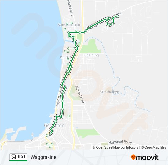 851 Route: Schedules, Stops & Maps - Waggrakine (Updated)