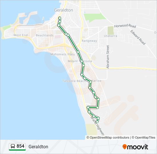 854 Route: Schedules, Stops & Maps - Geraldton (Updated)