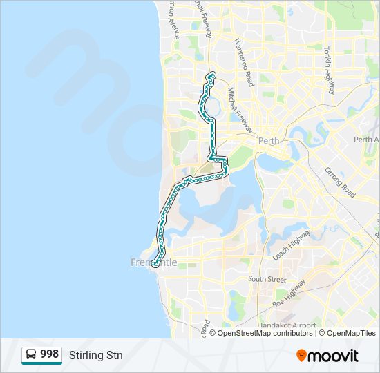 998 Route: Schedules, Stops & Maps - Stirling Stn (Updated)