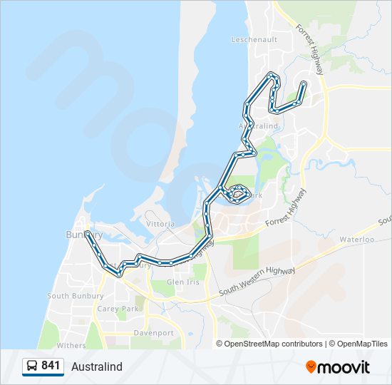841 Route: Schedules, Stops & Maps - Australind (Updated)