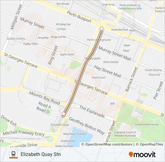 Mandurah Train Station Rail