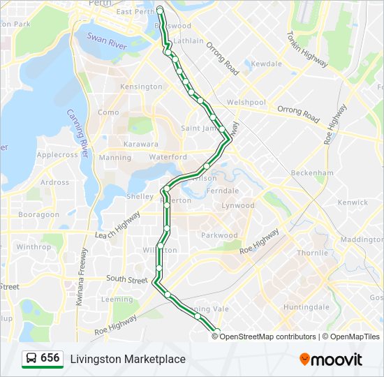 656 Route: Schedules, Stops & Maps - Livingston Marketplace (Updated)