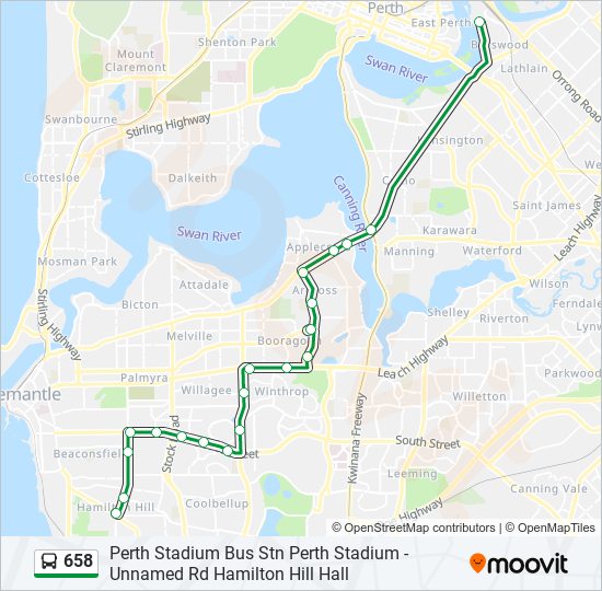 658 Route Schedules Stops Maps Hamilton Hill Hall Updated 