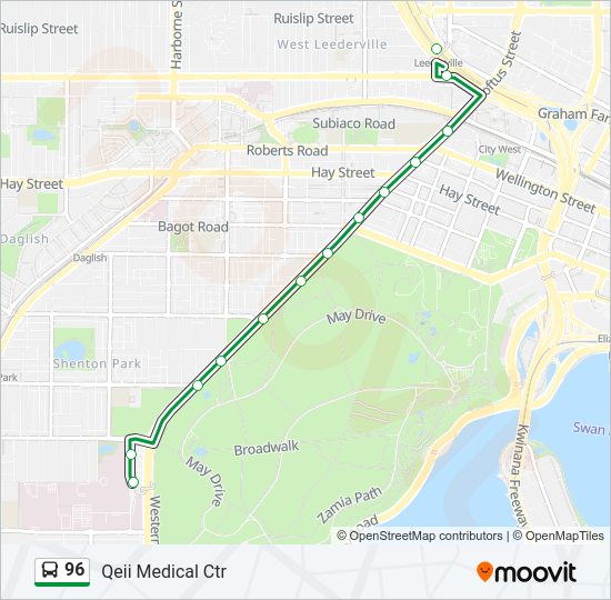 96 Route: Schedules, Stops & Maps - Qeii Medical Ctr (Updated)