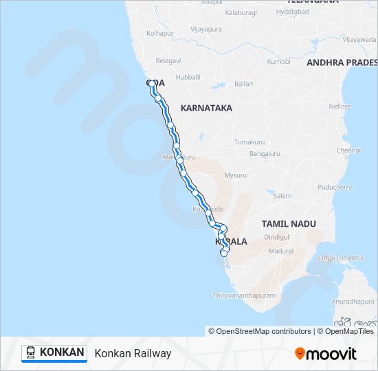 KONKAN Route: Schedules, Stops & Maps - 10215 - Madgaon Ers Exp (Updated)