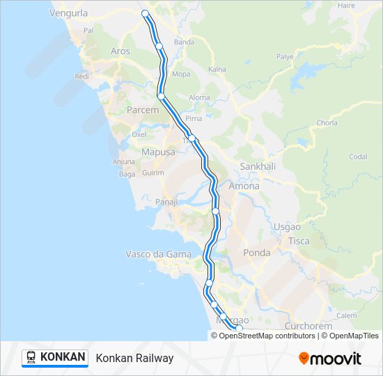 KONKAN Route: Schedules, Stops & Maps - 50107 - Swv Madgaon Exp (Updated)