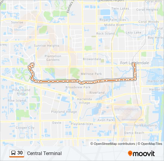 30 Route Schedules Stops Maps Central Terminal Updated 